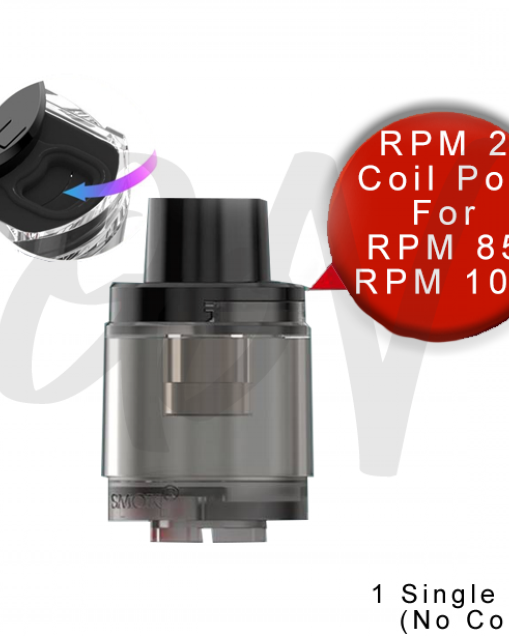 Smok RPM 85 spare pod|XL|RPM 100 Replacement Pod|RPM 2 Mesh Coil|ecig ...