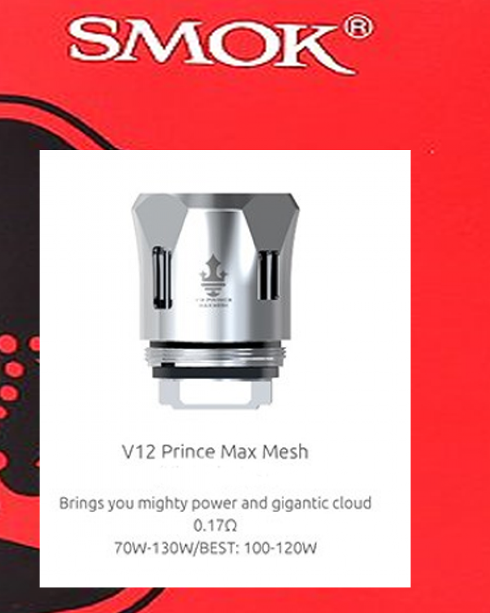 Smok V12 P-TANK MAX MESH